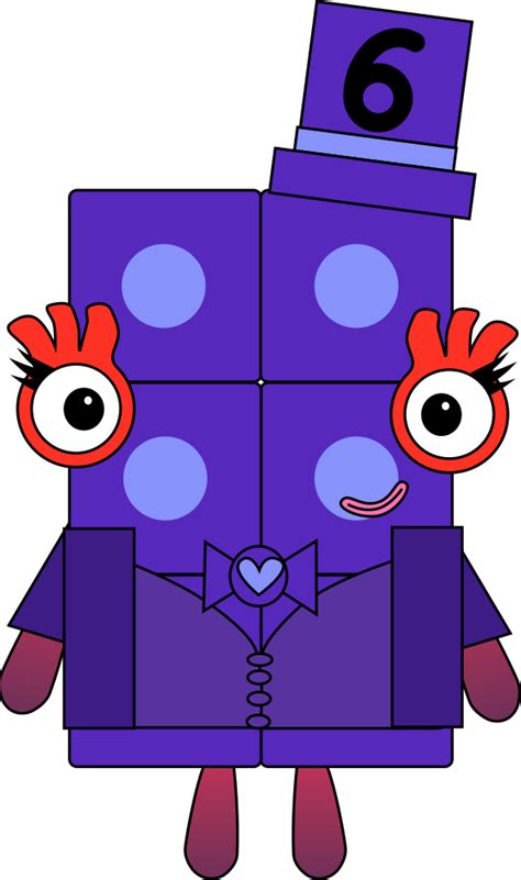 Stylized Numberblocks Six By Abedinhos On Deviantart