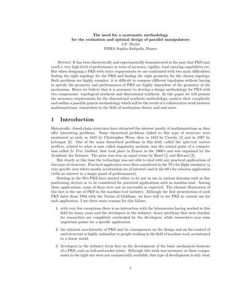 Pdf The Need For A Systematic Methodology For The Evaluation And