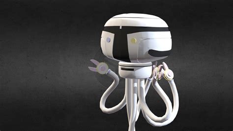 Robot With Tentacles 3d Model By Kiolioli 71b76f1 Sketchfab