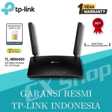 Promo Tp Link Tl Mr6400 300mbps Wireless N 4g Lte Router Diskon 66 Di