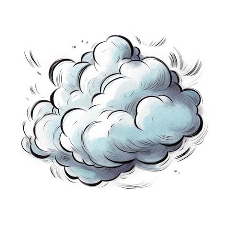 Premium Ai Image Blue Cloud Illustration