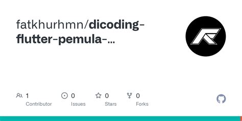 github fatkhurhmn dicoding flutter pemula submission