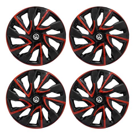 Jogo Calota Esportiva Aro 14 DS4 Red Cup Volkswagen Gol Fox Parati