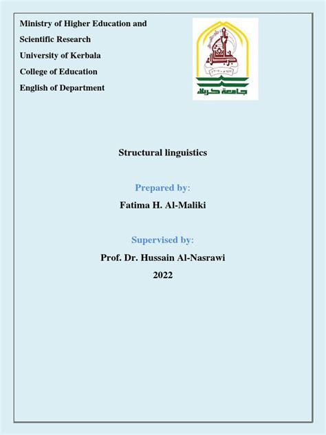 Structural Linguistics 3rd Lecture Pdf Linguistics Psycholinguistics