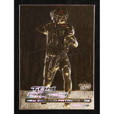 Tom Brady 2000 Fleer Ultra Holographic Signature Series 23kt Gold Rc