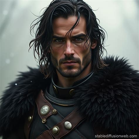 Brave Warrior With Furry Shoulder Stable Diffusion Online