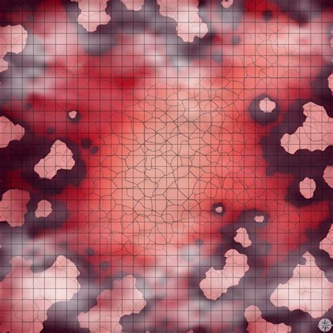 Cracked Red Desert Clearing Battlemap Ttrpg Map For Dandd And Roll20 Mistcharter Maps
