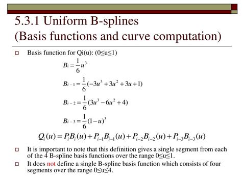 Ppt Modelling And Representation 4 Bezier B Spline And Subdivision