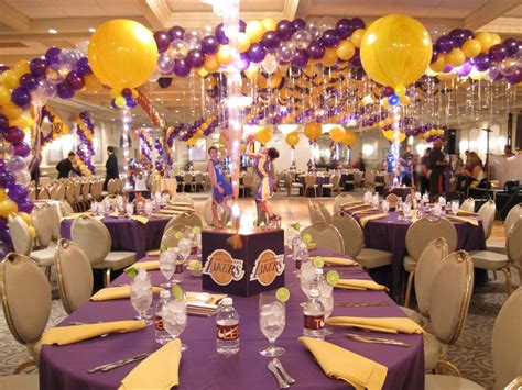 Backdrop Lakers Themed Birthday Party Pastel Rainbow Theme Birthday Party