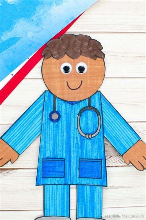 Community Helpers Craft Template Included Messy Little Monster Vrogue
