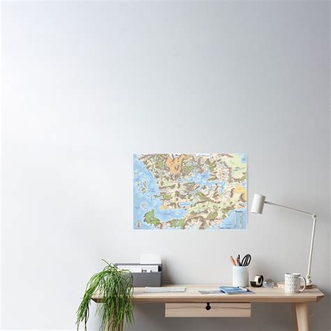 Karte Der Vergessenen Reiche 3 5e Poster Von Wolfofthenorth Redbubble