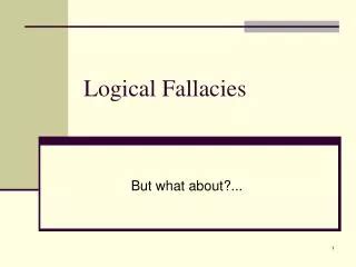 PPT Logical Fallacies PowerPoint Presentation Free Download ID 6398706