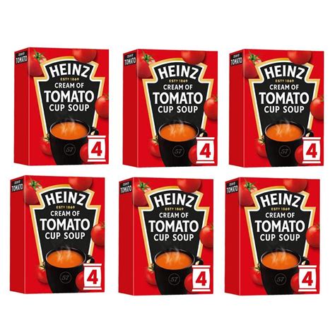 Heinz Cream Of Tomato Cup Soup 6 X 88g 24 Sachets Buy Now With