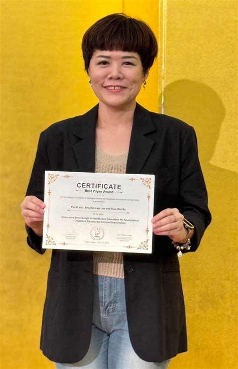 大仁科大藥學系研究團隊在isasd 2024東京國際學術研討會獲頒最佳論文獎 在2024的國際智慧科學與可持續發展會議（isasd 2024