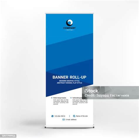 배너 디자인 광고 컨퍼런스 세미나 사진과 텍스트를 배치하기위한 포스터 템플릿을위한 롤업 스탠드 프레젠테이션을 위한 크리에이티브
