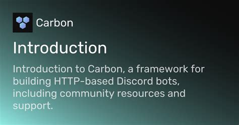 Introduction Carbon