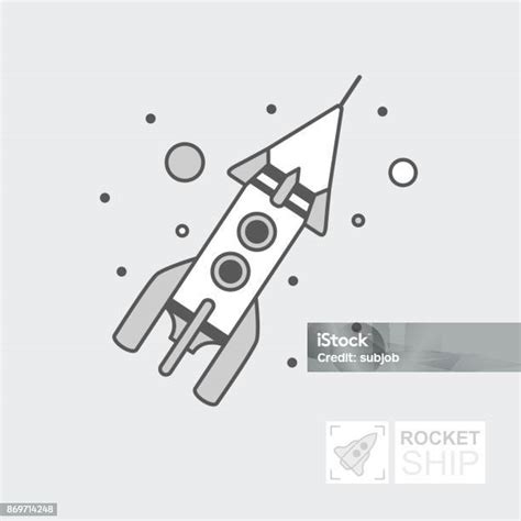 시작을 비즈니스 개요 선 벡터 아이콘 로켓 시작 디자인의 우주선 Infographic 템플릿입니다 평면 그림 Launch
