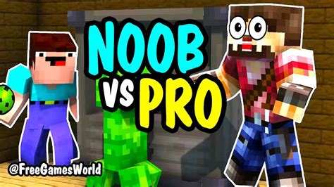 noob vs pro noob trolls pro free games world youtube