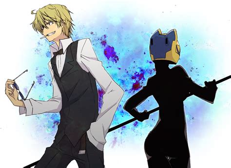 Heiwajima Shizuo And Celty Sturluson Durarara Drawn By Hirasakaine