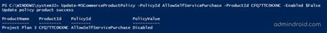 How To Block Self Service Purchase For M365 Products Using Powershell