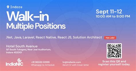 Indore Walkininterview Technologies Java Reactnative Reactjs