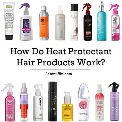 How Do Heat Protectant Hair Products Work Lab Muffin Beauty Science