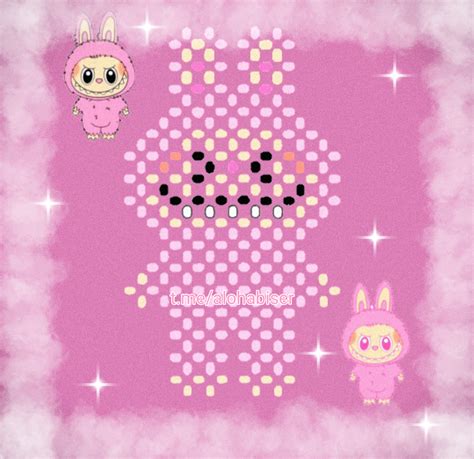 схема на лабубу из бисера в 2025 г Поделки Бисероплетение Бисероплетение аборигенов