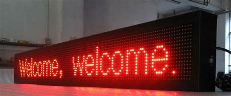 Led Skylt 32x96 Rgb Inomhus Färgstark Visuell Led Skylt