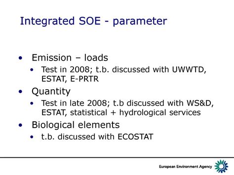 Progress Soe Reporting Nrc Nfp Water Workshop 2nd October And Soe Dg
