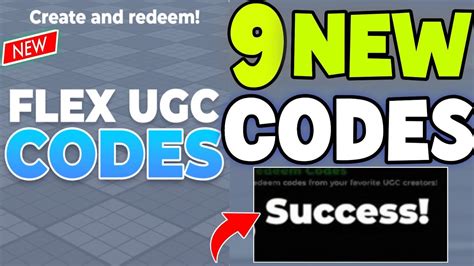 ⚠️update ⚠️ All Working Codes For Flex Ugc In November 2024 Roblox Flex Ugc Codes Youtube