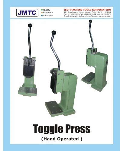 Cast Iron Manual Toggle Press Machine At ₹ 10300 In New Delhi Id