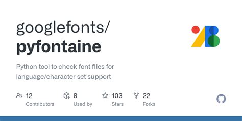 Github Googlefonts Pyfontaine Python Tool To Check Font Files For Language Character Set Support