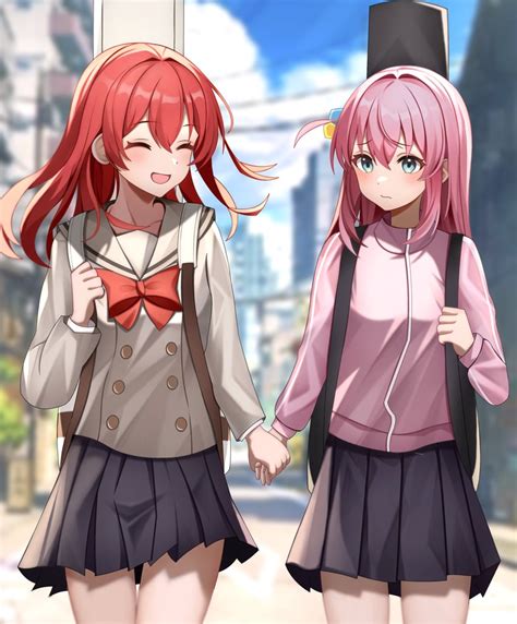 Gotoh Hitori And Kita Ikuyo Bocchi The Rock Drawn By Kenomotsu