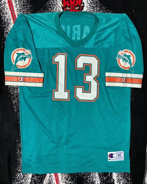 Vintage 90s Miami Dolphins Dan Marino Nfl Jersey Champion Jersey