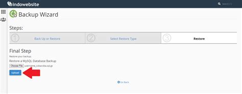 Cara Backup Dan Restore Mysql Melalui Backup Wizard Indowebsite