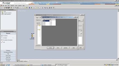 creation of sample parallel job in ibm infosphere datastage 7 5 youtube