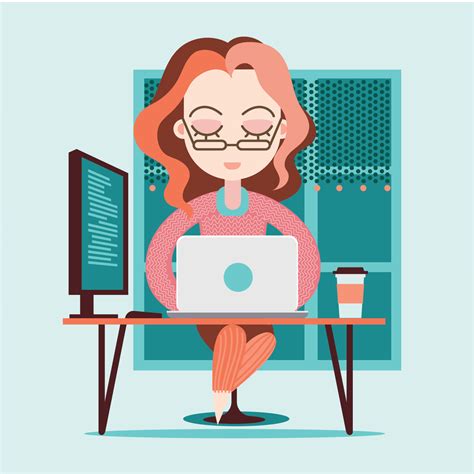 Woman Female Programmer Icon Developer Icons Coding Icons Coder Icons