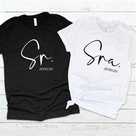 Juego De Playeras Para Pareja Personalizadas 100 Algodón Colores