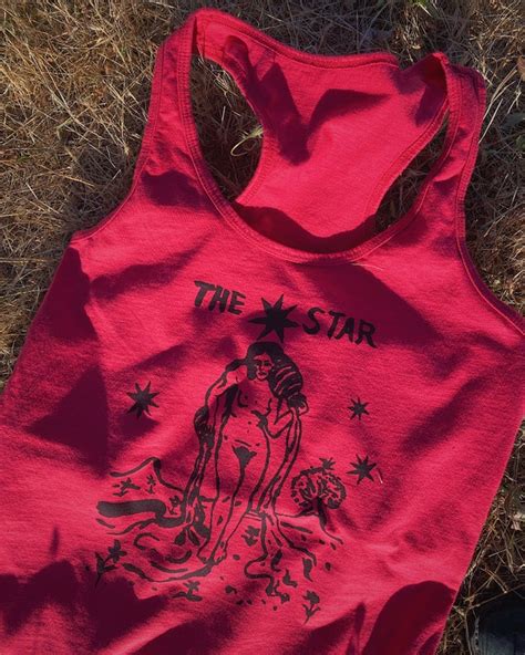 The Star Tees Red Racerback Tank