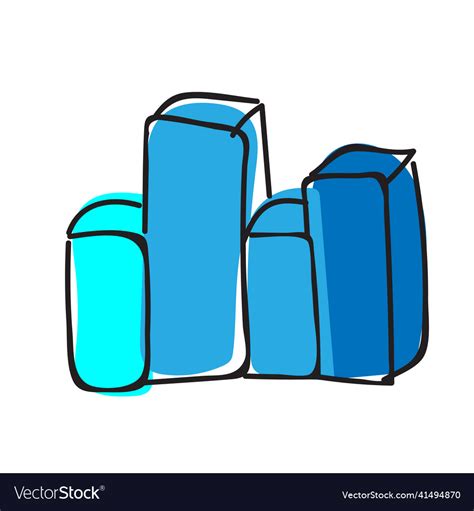 Hand Drawn Diagram Graph Or Chart Royalty Free Vector Image