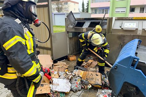 Einsatzbericht Containerbrand Wieslaufweg Freiwillige