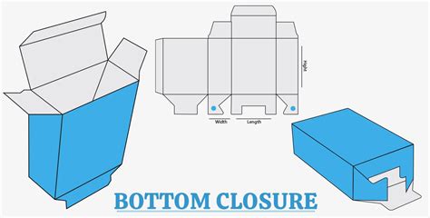Personalized Bottom Closure Boxes With Logo At Wholesale