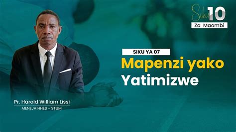 LIVE SIKU YA 07 IBADA YA SIKU 10 ZA MAOMBI SOMO MAPENZI YAKO
