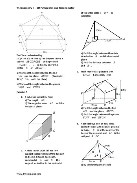 Igcsefm Trigonometryii Exercises Download Free Pdf Triangle