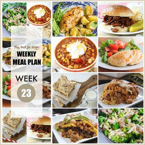 Weekly Menu Plan Archives Page 3 Of 4