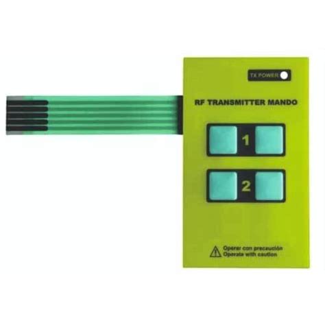 Membrane Keyboards Polycarbonate Material Green Color Ideal For