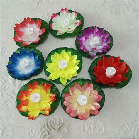 橡皮泥莲花灯莲花灯手工大山谷图库