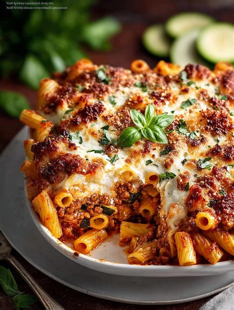 Healthy Baked Ziti With Turkey And Veggies Recipe Air Fryer Recipes