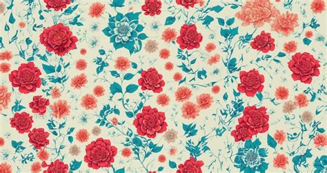 Premium Vector Beautiful Seamless Floral Pattern With A Repeating Design