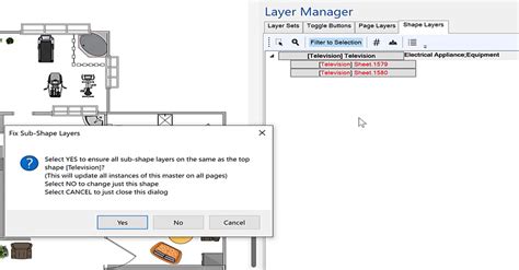 fixing the sub shape layer assignments of visio shapes bvisual